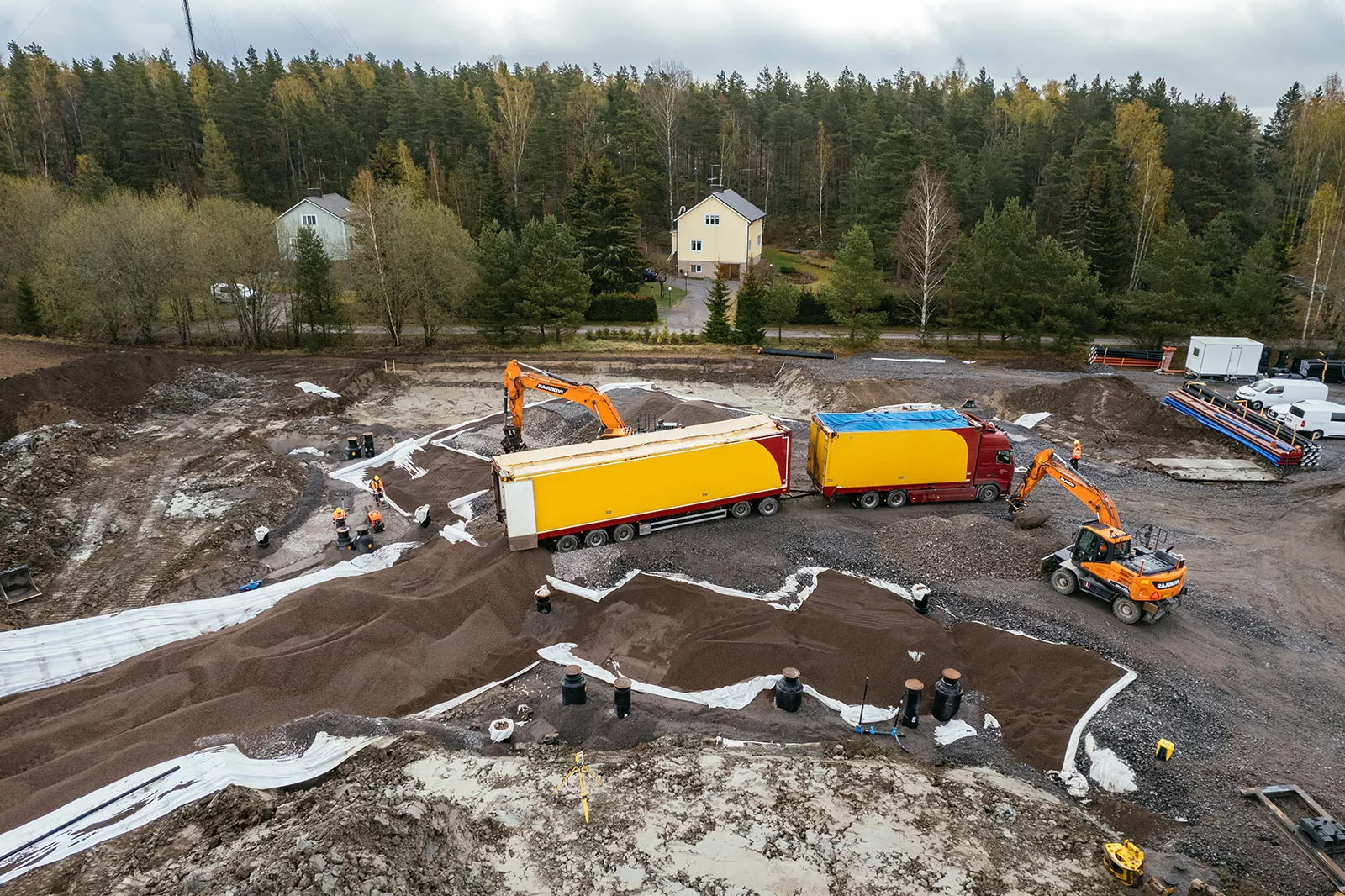 Uuden asuinalueen kevennysrakenteet Leca®-sorasta | Leca Finland